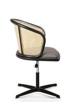 China 0.121CBM Cane Swivel Desk Fabric Executive Chair 17in  PU Leisure for sale