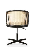 China 0.121CBM Cane Swivel Desk Fabric Executive Chair 17in  PU Leisure for sale
