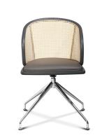 China Wood Executive PP Seat 30in Rattan Office Chairs 42cm Back for sale