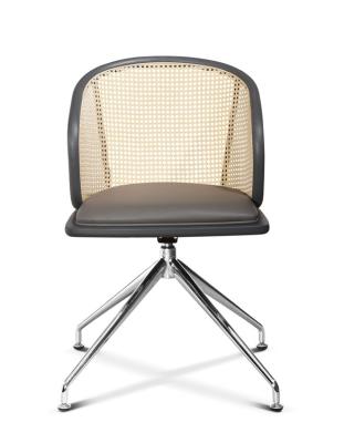 China Wood Executive PP Seat 30in Rattan Office Chairs 42cm Back for sale