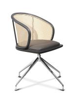China Wood Executive PP Seat 30in Rattan Office Chairs 42cm Back for sale