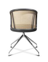 China Wood Executive PP Seat 30in Rattan Office Chairs 42cm Back for sale