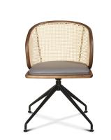 China Mid Back PU Rattan Office Chairs for sale
