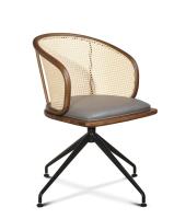 China Mid Back PU Rattan Office Chairs for sale