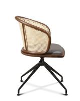 China Mid Back PU Rattan Office Chairs for sale