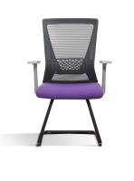 China Executive  Chairs Office Furniture, Metal Frame Breathable Mesh Upholstered Seat Guest Reception Visitors Meeting Chair for sale