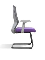 China Executive  Chairs Office Furniture, Metal Frame Breathable Mesh Upholstered Seat Guest Reception Visitors Meeting Chair for sale