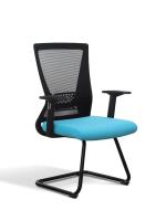 China Metal Frame Breathable Mesh Upholstered Seat Guest Reception Visitors Meeting Chair for sale