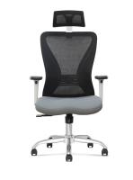 China Executive Swivel Mesh Office Chair With Headrest 4h Cozy Adjustable 3d for sale