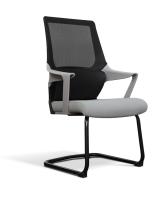 China Executive  Chairs Office Furniture, Metal Frame Breathable Mesh Upholstered Seat Guest Reception Visitors Meeting Chair for sale