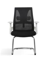 China Visitor Modern Mesh Office Swivel Chair With Wheels 2ft Five Star Armrest 0.178CBM for sale