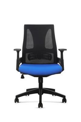 China 330 Black Nylon Cozy Executive Swivel Adjustable Task Chairs Medium Back for sale