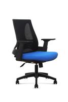 China 330 Black Nylon Cozy Executive Swivel Adjustable Task Chairs Medium Back for sale