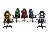 China 300lb Revolving Gaming Swivel Chairs 5D Paddle Shift For Back Pain PC Leather PU for sale