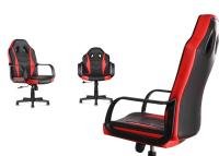 China 0.224 CBM 11.5kg Leather Swivel Office Chair Reclining Swivel Gaming Chair 360 Degree for sale