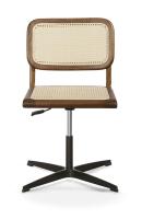 China 29cm Back Rattan Office Chairs 0.092CBM Cane Adjustable Executive Revolving Office Chair for sale