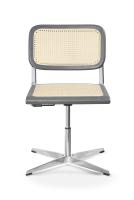 China 29cm Back Rattan Office Chairs 0.092CBM Cane Adjustable Executive Revolving Office Chair for sale