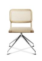 China 80cm Rattan Study Home Office Desk Chair 46 X 47 X 75 Cm Walnut Color for sale