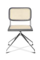 China 80cm Rattan Study Home Office Desk Chair 46 X 47 X 75 Cm Walnut Color for sale