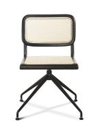 China 80cm Rattan Study Home Office Desk Chair 46 X 47 X 75 Cm Walnut Color for sale