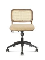 China Executive Rattan Office Chairs 29 Cm Back Wooden Grey With Lumbar Support 83cm for sale