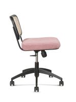 China Executive Rattan Office Chairs 29 Cm Back Wooden Grey With Lumbar Support 83cm for sale