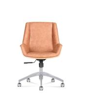 China Bedroom Lobby Hotel Desk Chairs 0.225CBM 360 Deg Mid Back Leather Upholstery for sale