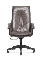 China High Back Leather Office Swivel Chairs 3d Base 2.5mm Mechanism BIFMA for sale