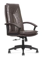 China High Back Leather Office Swivel Chairs 3d Base 2.5mm Mechanism BIFMA for sale