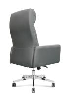 China PU Leather Adjustable High-Back Office Chair Home Executive Armrest Swivel Chair, Grey for sale