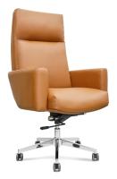 China High Back Leather Office Swivel Chairs Eider Cotton Padding Adjustable Swivel for sale