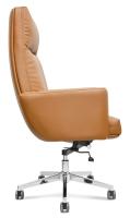 China High Back Leather Office Swivel Chairs Eider Cotton Padding Adjustable Swivel for sale
