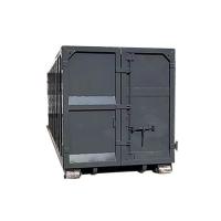 China HLB-02 Mobile Skip Bin Trailer Hook Lift Bins With Epoxy Primer And Topcoat Customized for sale