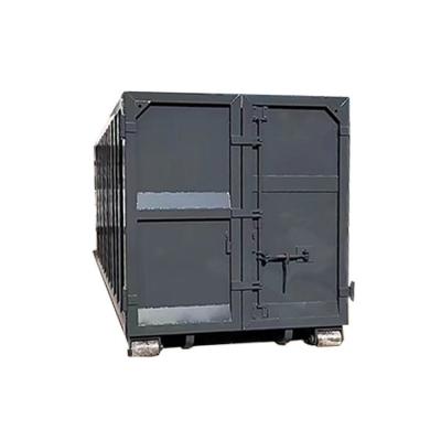 China HLB-02 Mobile Skip Bin Trailer Hook Lift Bins With Epoxy Primer And Topcoat Customized for sale