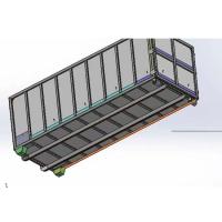 China HLB-02 Mobile Skip Bin Trailer Hook Lift Bins With Epoxy Primer And Topcoat Customized for sale
