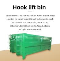 China Waste Recycling Hook Lift Bins Container For Environmentally Friendly Waste Management for sale