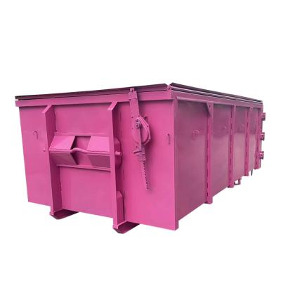 China Heavy Duty Roll Off Dumpster 10 - 40 Yard Reinforced Steel Construction Debris Container for sale