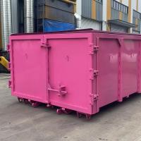China Heavy Duty Roll Off Dumpster 10 - 40 Yard Reinforced Steel Construction Debris Container for sale