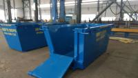 China Outdoor Scrap Metal and Garbage Disposal Skip Bin Customized Heavy Duty Industrial Loader with 3-4mm Sidewalls for sale