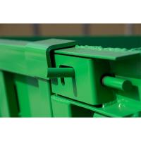 China Industrial Recycling Waste Gantry Bins Steel Merrell Dumpster With Wheels for sale