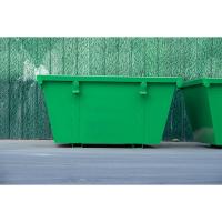 China Heavy Duty Outdoor Waste Bin Recycling Mobile Metal Garden Waste Skip Bin for sale