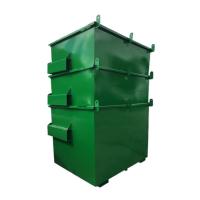 China Commercial Front Load Trash Container 4-6mm Steel Construction For Garbage Collection for sale