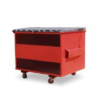 China Mild Steel 3 Marrell Skip Bin Front Lift Bin With Customized Size Color Door for sale