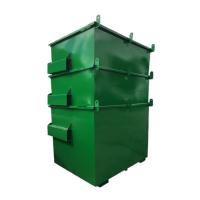 China 3-8M3 Industrial Steel Front Lift Bin Skip Bin Hotels Restaurants Waste Recycling for sale