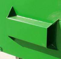 China Stackable Front Lift Bin Reinforced Bases 4-6mm Sidewalls Heavy Duty Recycling Container Bins for sale