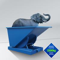 China Mobile 2 Cubic Yard Self Dumping Hopper Outdoor Steel Dump Hopper for sale