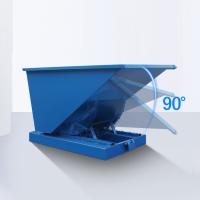 China Mobile 2 Cubic Yard Self Dumping Hopper Outdoor Steel Dump Hopper for sale
