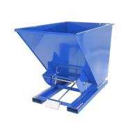 China 1.5 Cbm Industrial Forklift Tipping Skip Self Dumping Steel Forklift Hoppers for sale