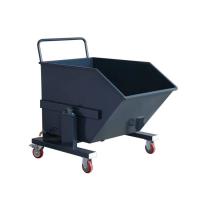 China 1.5 Cbm Industrial Forklift Tipping Skip Self Dumping Steel Forklift Hoppers for sale