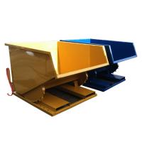 China Original Metal Self Dumping Hopper Waste Bin Steel Dumpster Waste Tipping Bins for sale